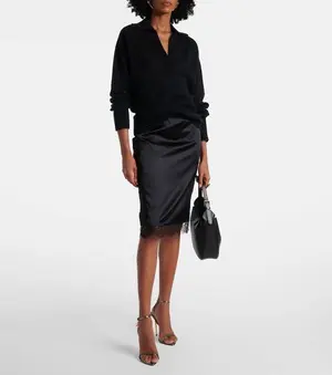 TOM FORD Cashmere And Silk Polo Sweater - Black