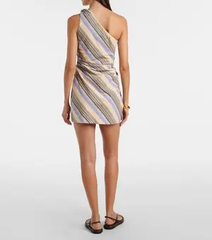 Faithfull The Brand Marga Cotton And Linen Minidress