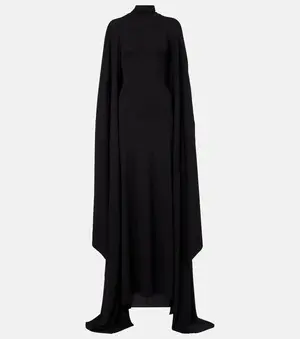 Balenciaga Caped Jersey Gown