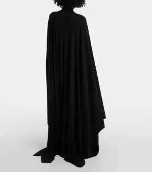 Balenciaga Caped Jersey Gown