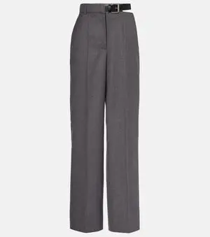 Stella McCartney Wool Flannel Straight Pants