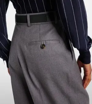 Stella McCartney Wool Flannel Straight Pants