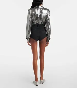 SELF-PORTRAIT Denim Shorts