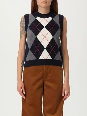 A.p.c. Argyle Knit Waistcoat - Blue