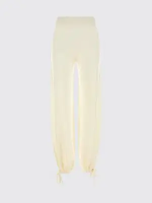Max Mara Textured Wide Leg Pants - White