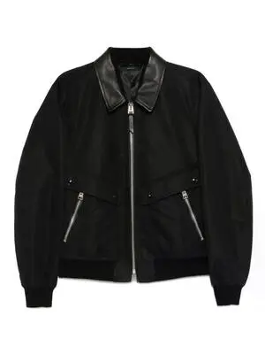 TOM FORD Leather Collar Bomber Jacket