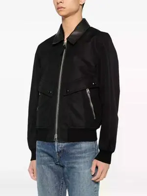 TOM FORD Leather Collar Bomber Jacket