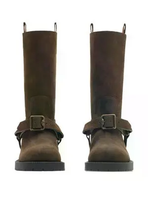 Burberry Suede Boots - Brown