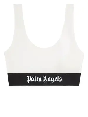 Palm Angels Logo-underband Two-tone Bra