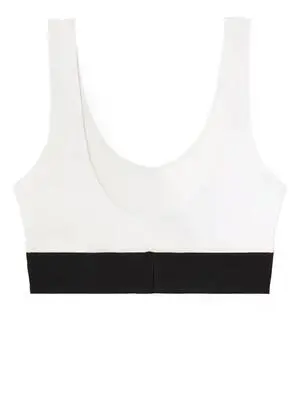 Palm Angels Logo-underband Two-tone Bra
