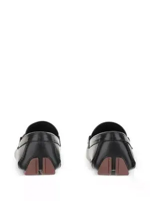 FERRAGAMO Gancini-detail Leather Loafers