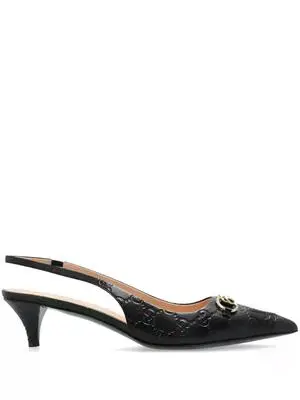 Gucci 45mm Horsebit Slingback Pumps