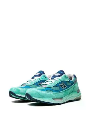 NEW BALANCE M992 Teal Sneakers