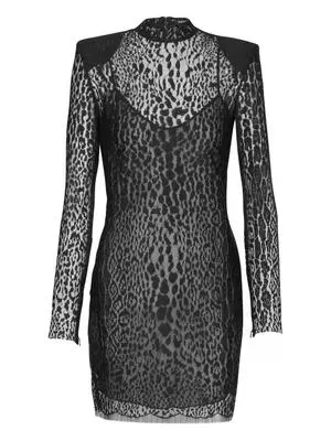 Balmain Leopard-print Bodycon Dress