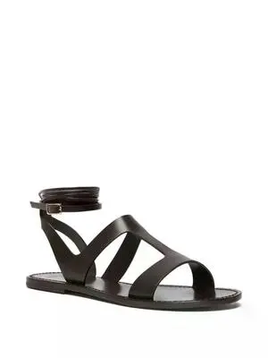 Max Mara Leather Flap Sandals
