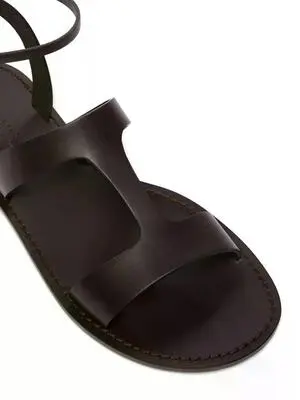 Max Mara Leather Flap Sandals