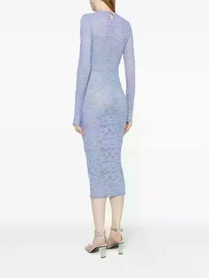 FLEUR DU MAL Le Stretch Lace Midi Dress