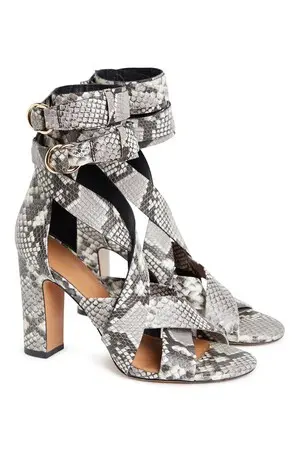 Cynthia Rowley Cece Wrap Heels Gold