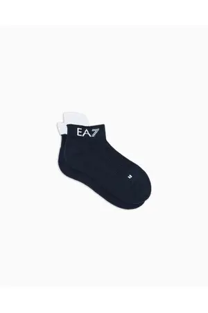 EA7 Tennis Pro Cotton-blend Ankle Socks