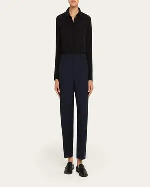Marni Elastic Waistband Straight-leg Trousers