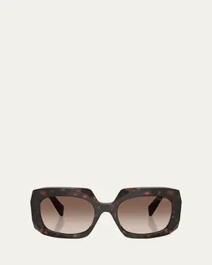 Prada Acetate Square Sunglasses Brwpat
