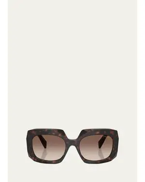Prada Acetate Square Sunglasses - Tortoise