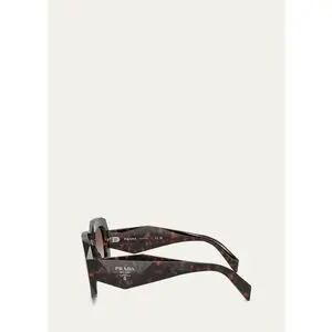 Prada Acetate Square Sunglasses - Tortoise