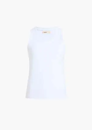 Khaite Isha Tank Top White
