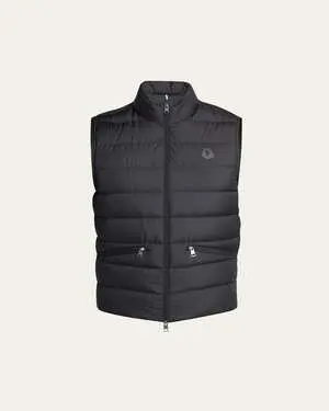 Moncler Treompan Nylon Down Puffer Vest - Black
