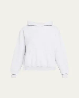 SKIMS Cotton Fleece Hooded Pullover - Light Heather Grey