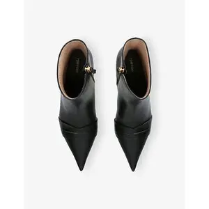 TOM FORD Eva 55 Leather Heeled Ankle Boots