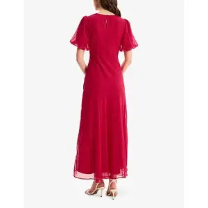OMNES Woven Maxi Dress - Magenta