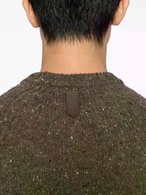 Canali Speckled Crew-neck Sweater