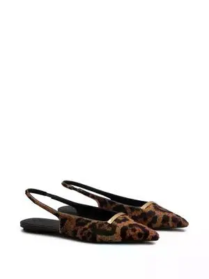 TOD'S Pointed-toe Slingback Pumps - Brown