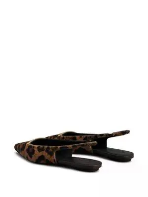 TOD'S Pointed-toe Slingback Pumps - Brown