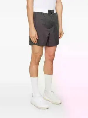 Thom Browne Ripstop Shorts With Logo Waistband