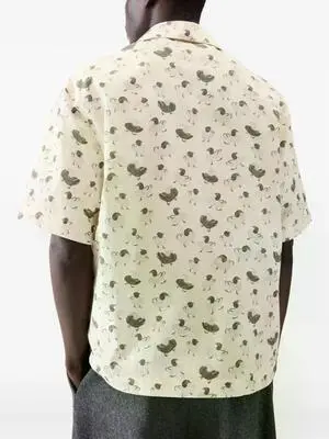 Jacquemus Floral-print Short-sleeve Shirt