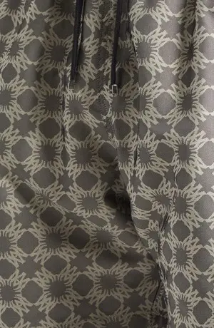 Amiri Quad Monogram Print Swim Trunks