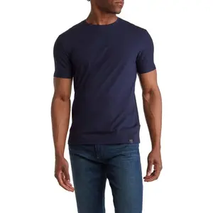 T.R. PREMIUM Solid Crewneck T-shirt - Navy