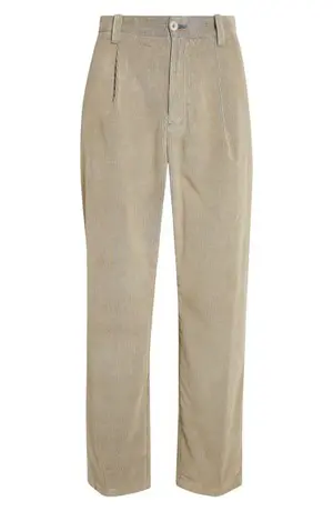 THE ELDER STATESMAN Pleated Corduroy Trousers