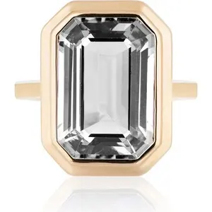 Goshwara GOSHWARA Manhattan Cocktail Ring Clear