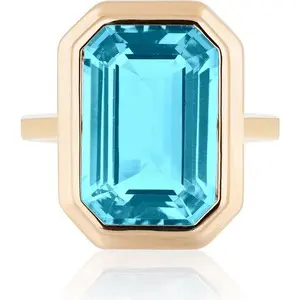Goshwara GOSHWARA Manhattan Cocktail Ring Pale Blue