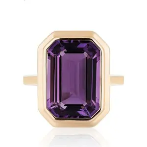 Goshwara Manhattan Cocktail Ring - Purple