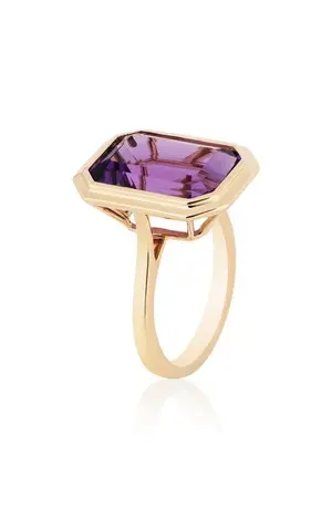 Goshwara Manhattan Cocktail Ring - Purple