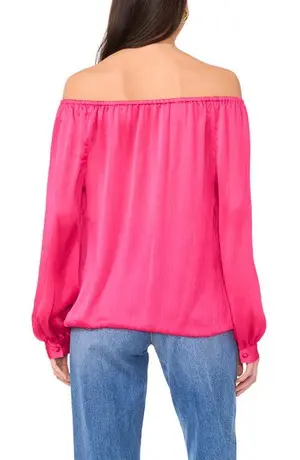 Vince Camuto Off The Shoulder Tie Hem Top