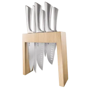 CUISINE::PRO® Damashiro® Mizu 7-piece Knife Block - Silver