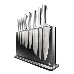 CUISINE::PRO® Damashiro® Nami 9-piece Knife Block - Black