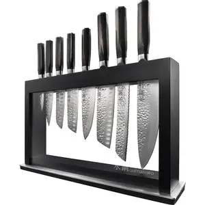 CUISINE::PRO® Damashiro Emperor® 9-piece Hisa Knife Block - Black
