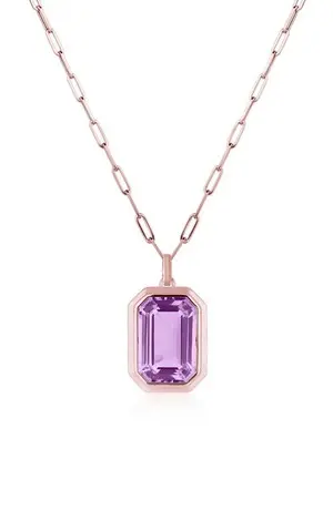 Goshwara Manhattan Pendant Necklace - Lavender Amethyst