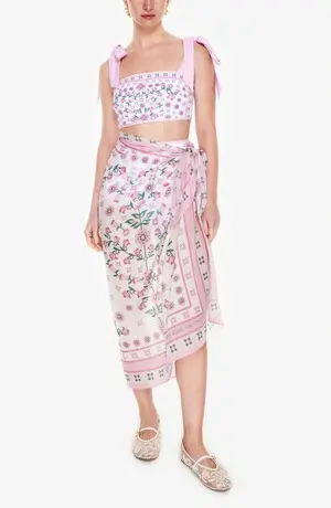 JESSIE ZHAO NEW YORK Beach Sarong Wrap - Light Pink